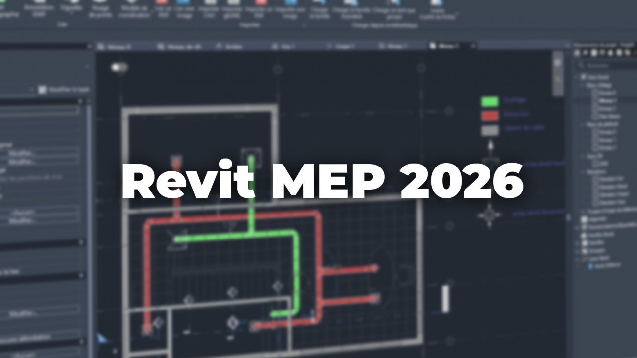 Revit MEP 2026 - Concevoir un projet CVC et Plomberie