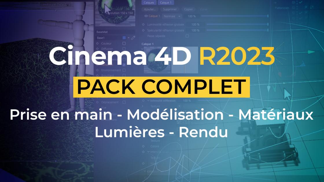 Pack tout Cinema 4D 2023 | Elephorm