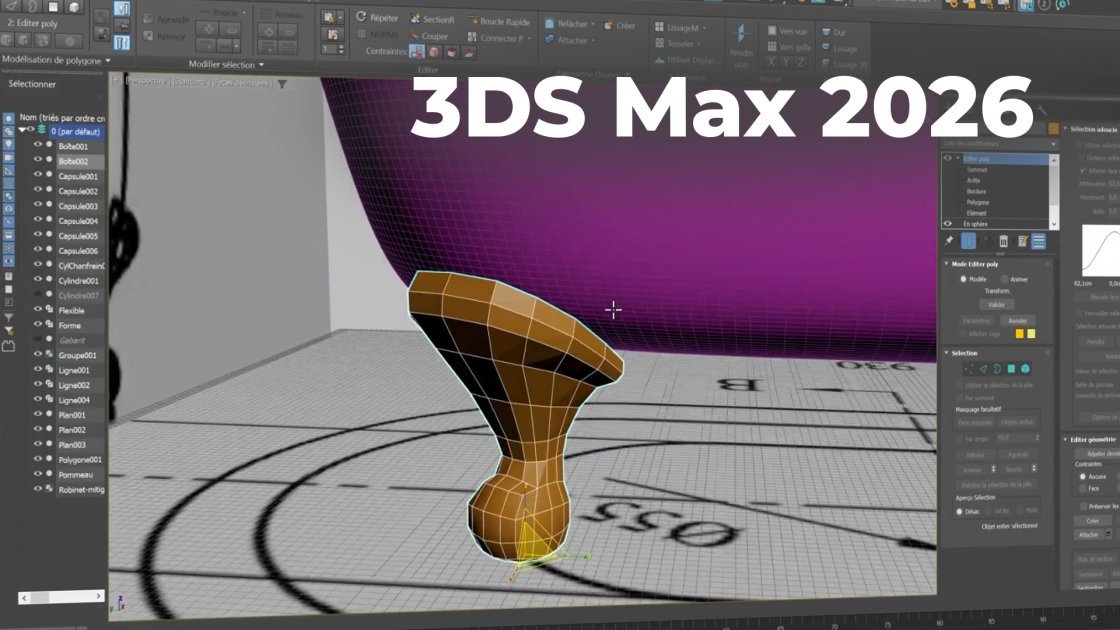 Apprendre 3ds Max 2026 : Formation complète 3D débutant | Elephorm