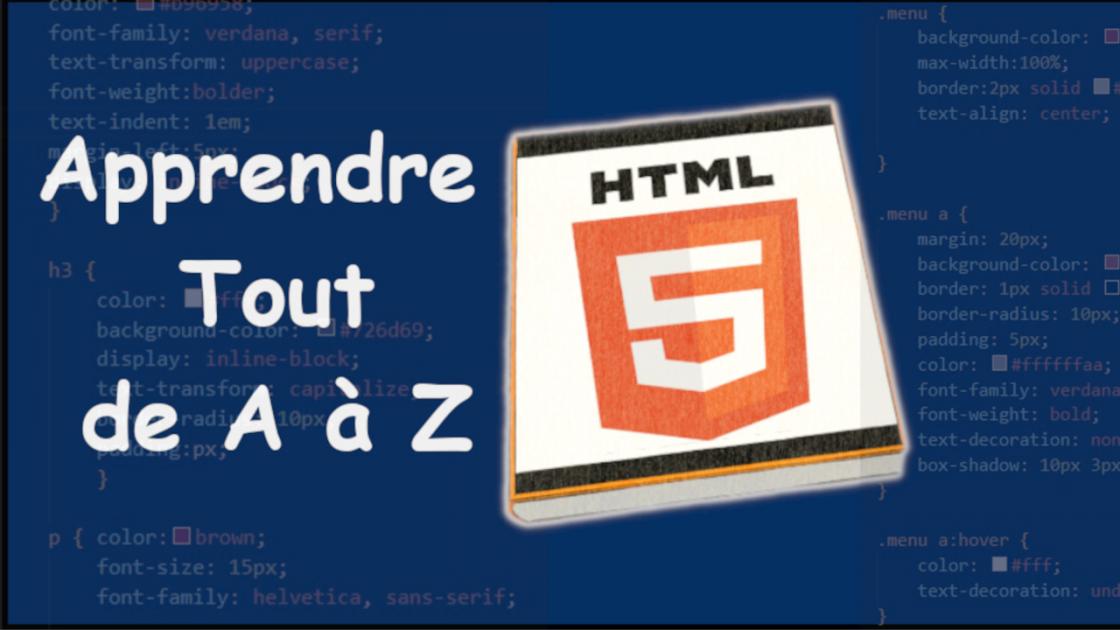 Apprendre le HTML5 avec un peu de CSS