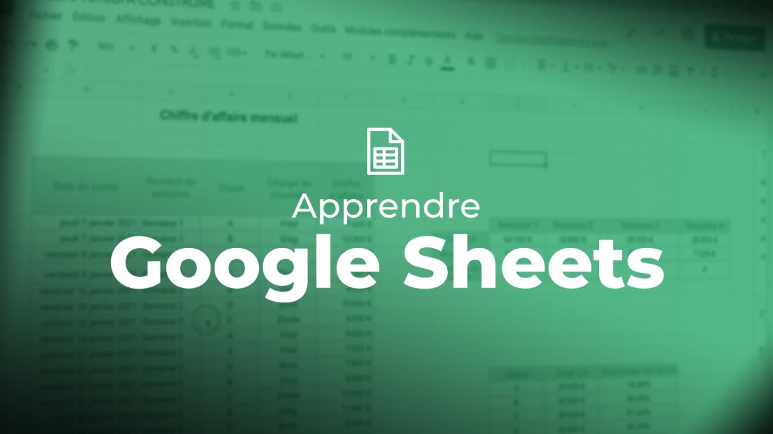 Apprendre Google Sheets