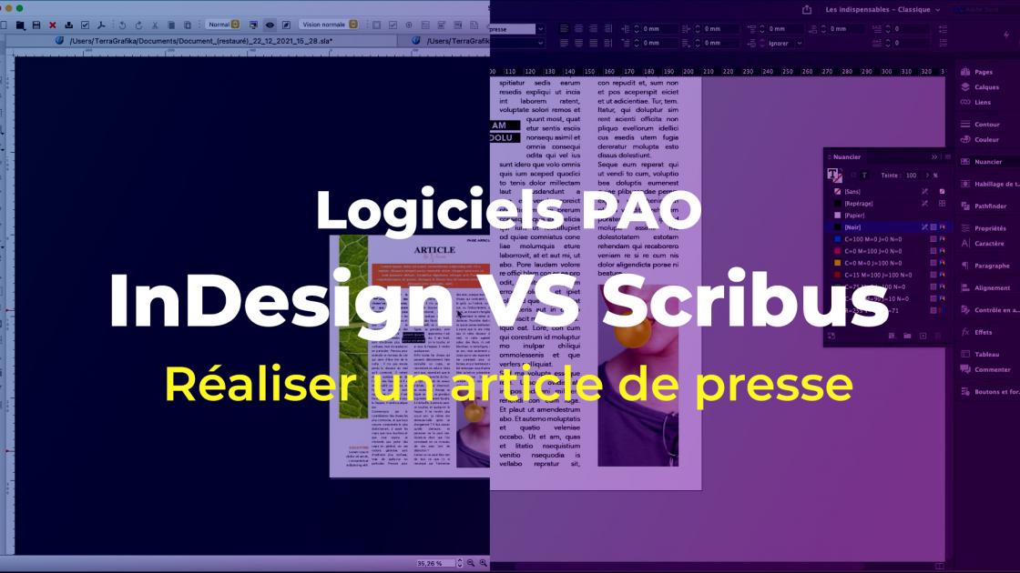 Atelier InDesign et Scribus - Réaliser un article de presse