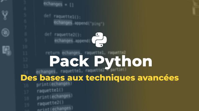 Pack Python : Des bases aux techniques avancées | Elephorm Pack Python : Des bases aux techniques avancées | Elephorm