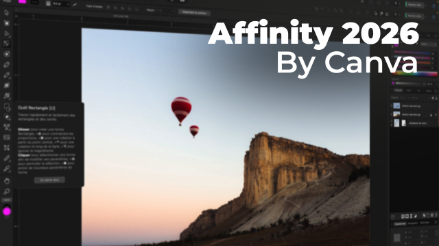 Prise en main de l’interface d’Affinity by Canva